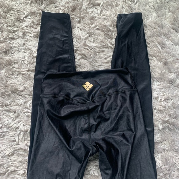 Fierce + Regal | Pants & Jumpsuits | Fierce Regal Black Shiny Ankle ...